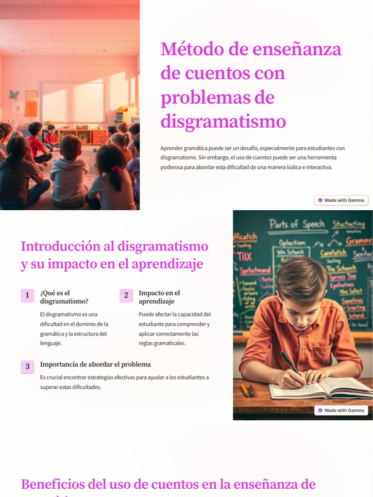Metodo-de-ensenanza-de-cuentos-con-problemas-de-disgramatismo (1) | PDF | Enseñando | Método de ...