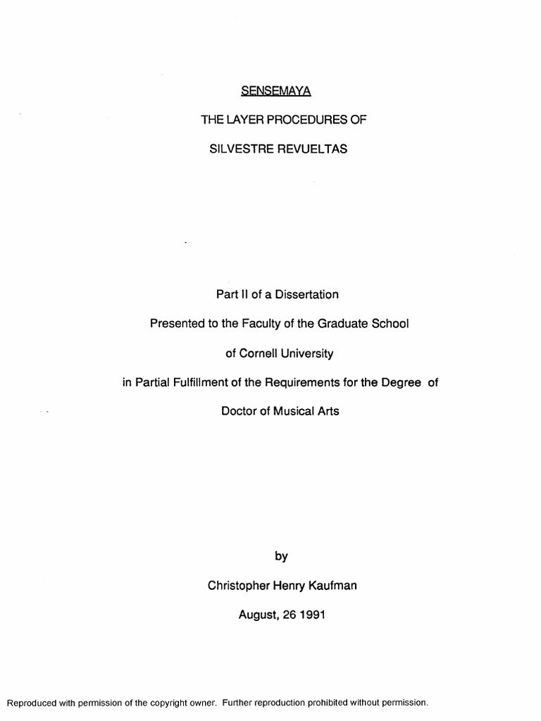 Analyzing Silvestre Revueltas' Sensemaya | PDF | Harmony | Pitch (Music)