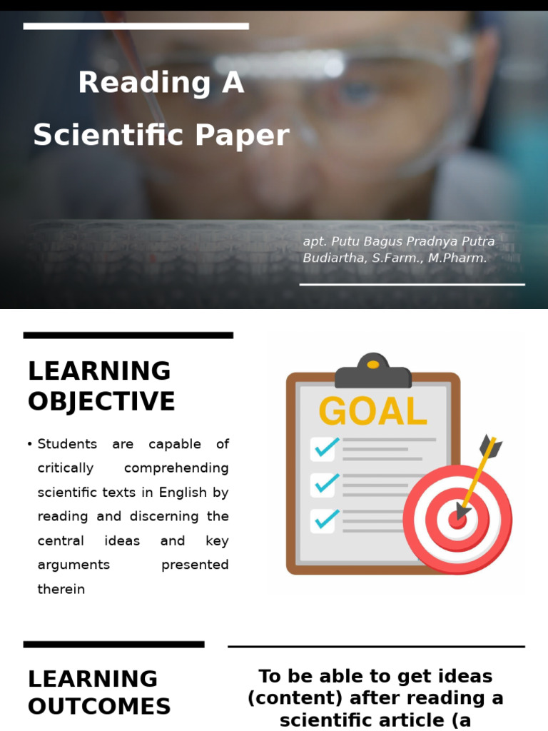 Guide to Reading Scientific Papers | PDF | Abstract (Summary) | Learning