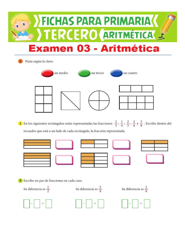 Ejercicios de Fracciones y Aritmética | PDF | Matemáticas