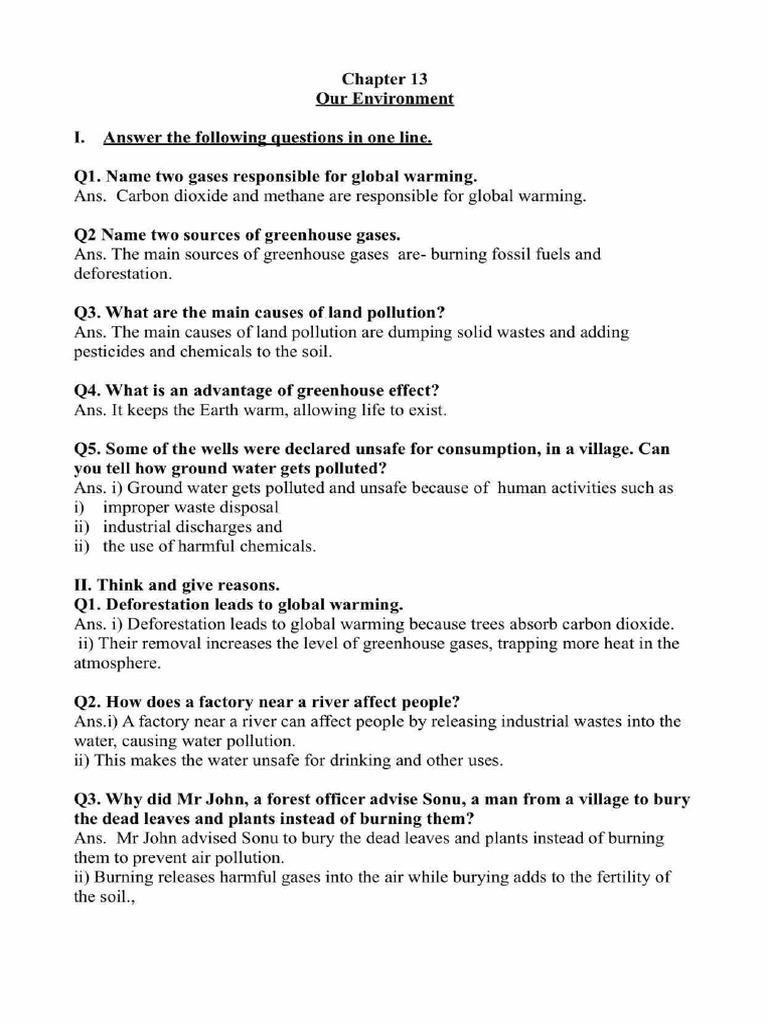 Science CH 13 Our Environment Updated | PDF
