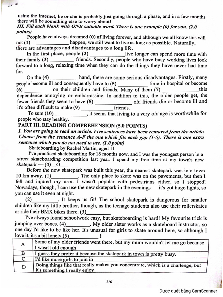 De Hsg Huyen Trang 3 | PDF