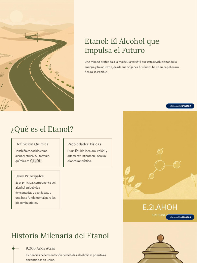 Etanol: Energía Sostenible y Versátil | PDF | Combustible de etanol ...