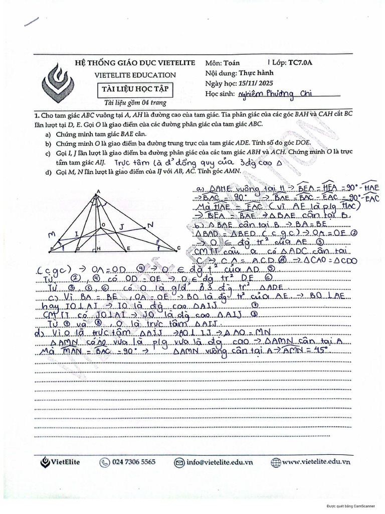 Ndht Tc7. 1a Ngày 15-11-1 | PDF