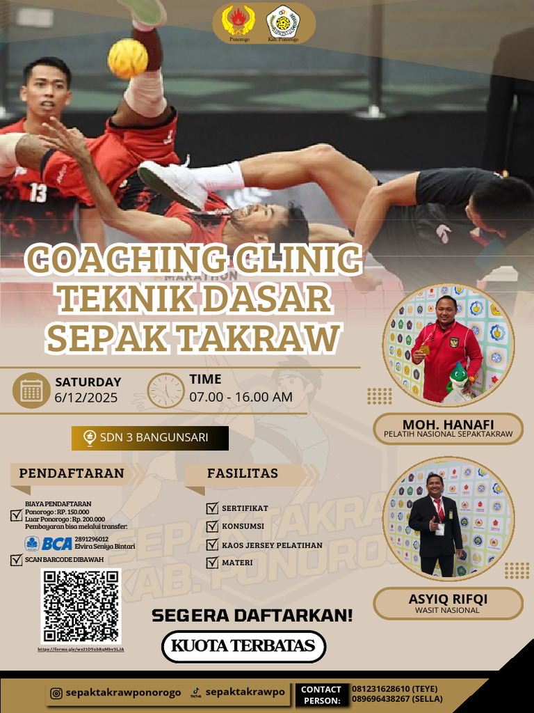 Coaching Clinic Sepak Takraw | PDF