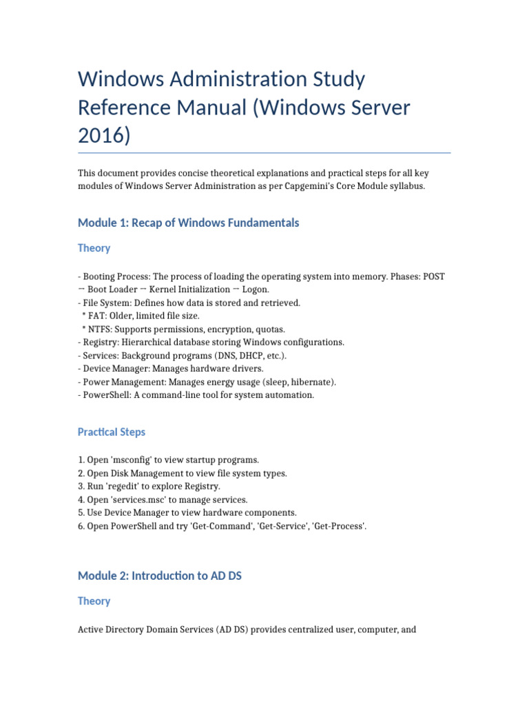 Windows Server 2016 Admin Guide | PDF | Group Policy | Domain Name System
