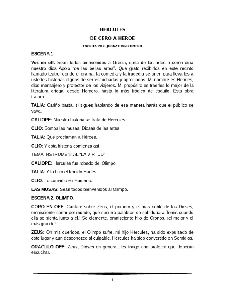 Hércules: De Semidiós a Héroe en Grecia | PDF | infierno | Zeus