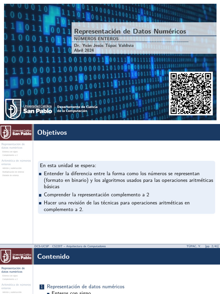 Unit 02a Integers 2024-I | PDF | Sustracción | Entero