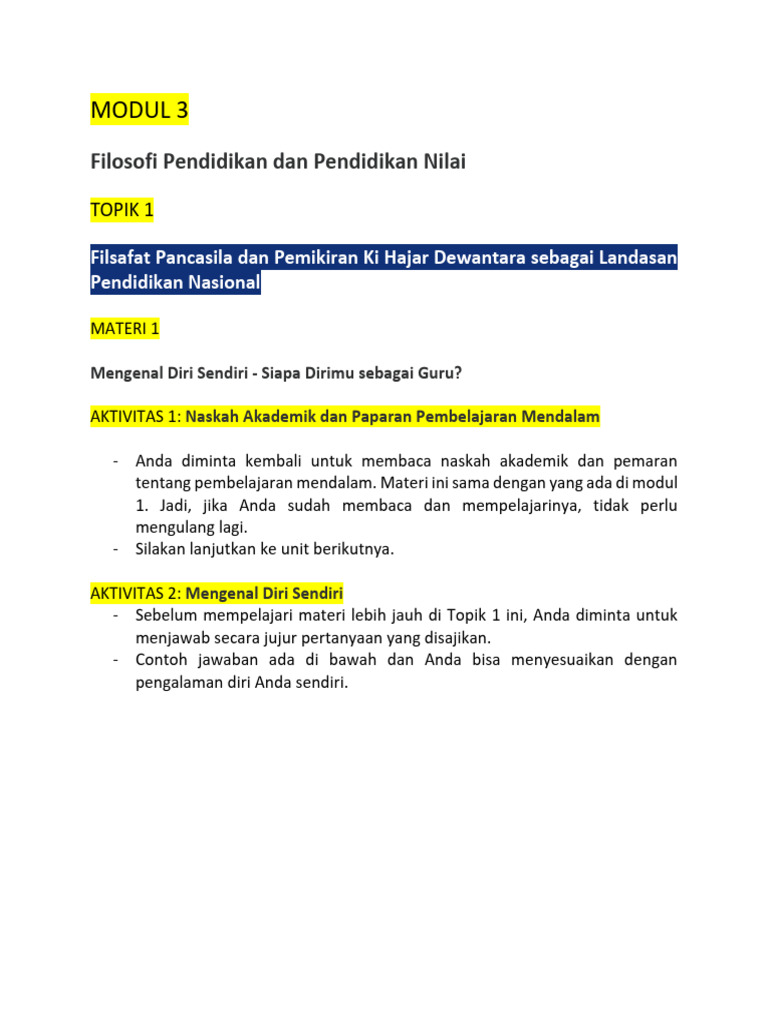 Filosofi Pendidikan Ki Hajar Dewantara | PDF