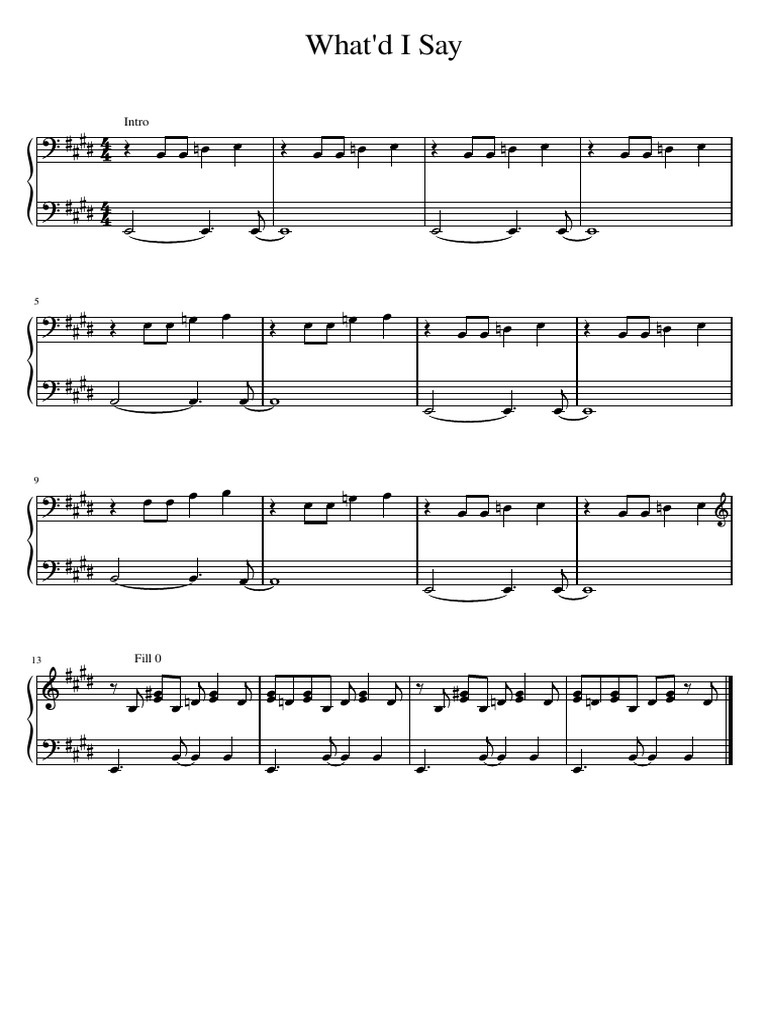 What'd I Say - Song Analysis | PDF