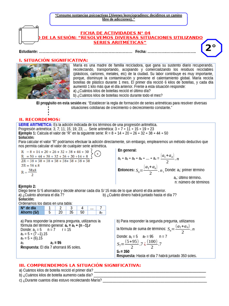 Ficha 04 - 2do - Eda7 Lp | PDF