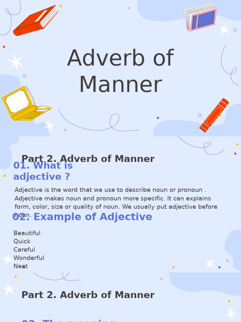 Understanding Adverbs of Manner and Place | PDF | Adverb | Adjective