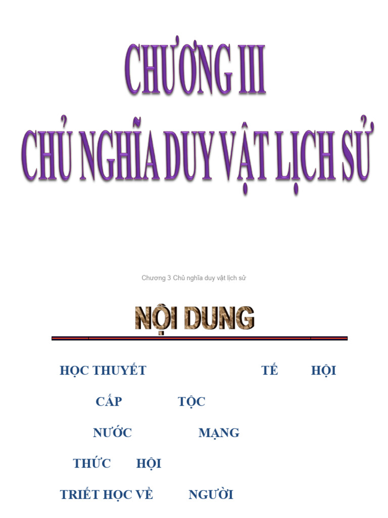 Ch動董ng Iii Chu Nghia Duy Vat Lich Su Pdf