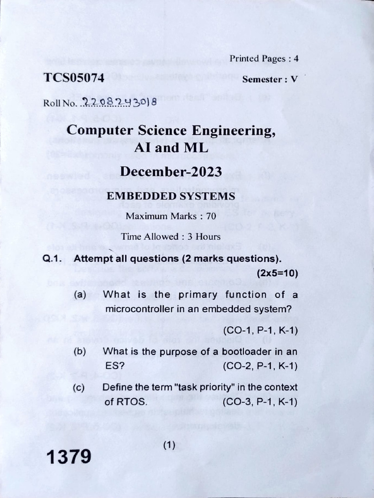 Embedded System | PDF | Embedded System | Microcontroller