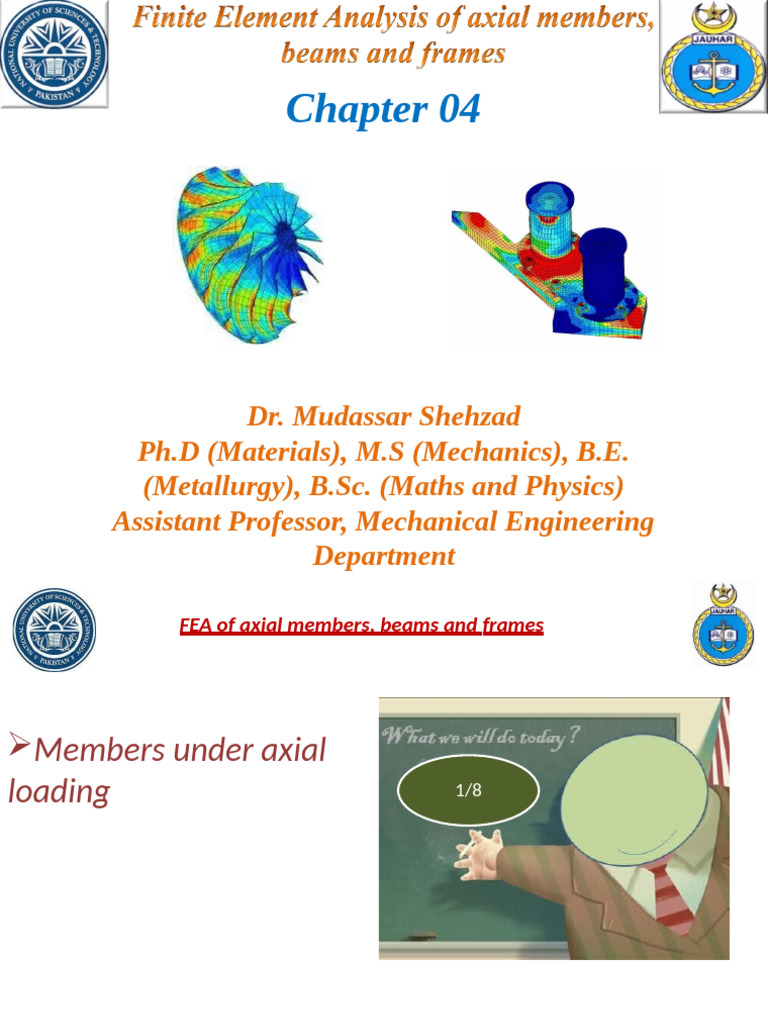 FEA of Axial Members, Beams and Frames (Lecture 13-20) | PDF | Beam ...