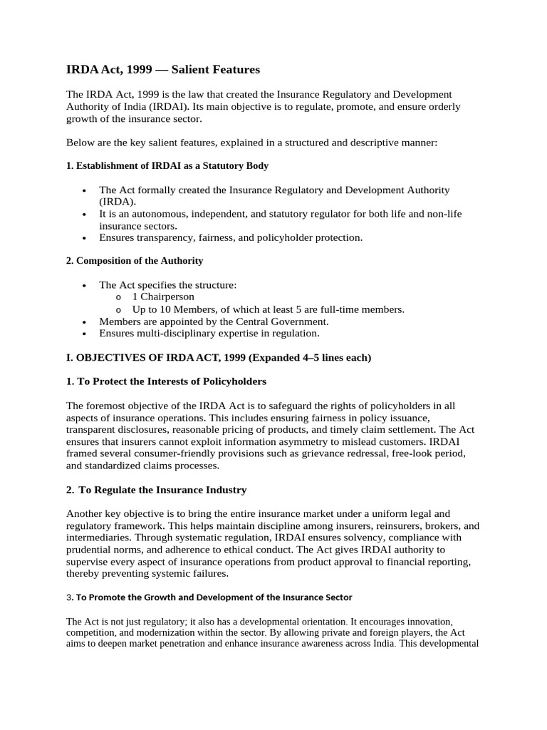 IRDAI | PDF | Insurance | Regulatory Compliance