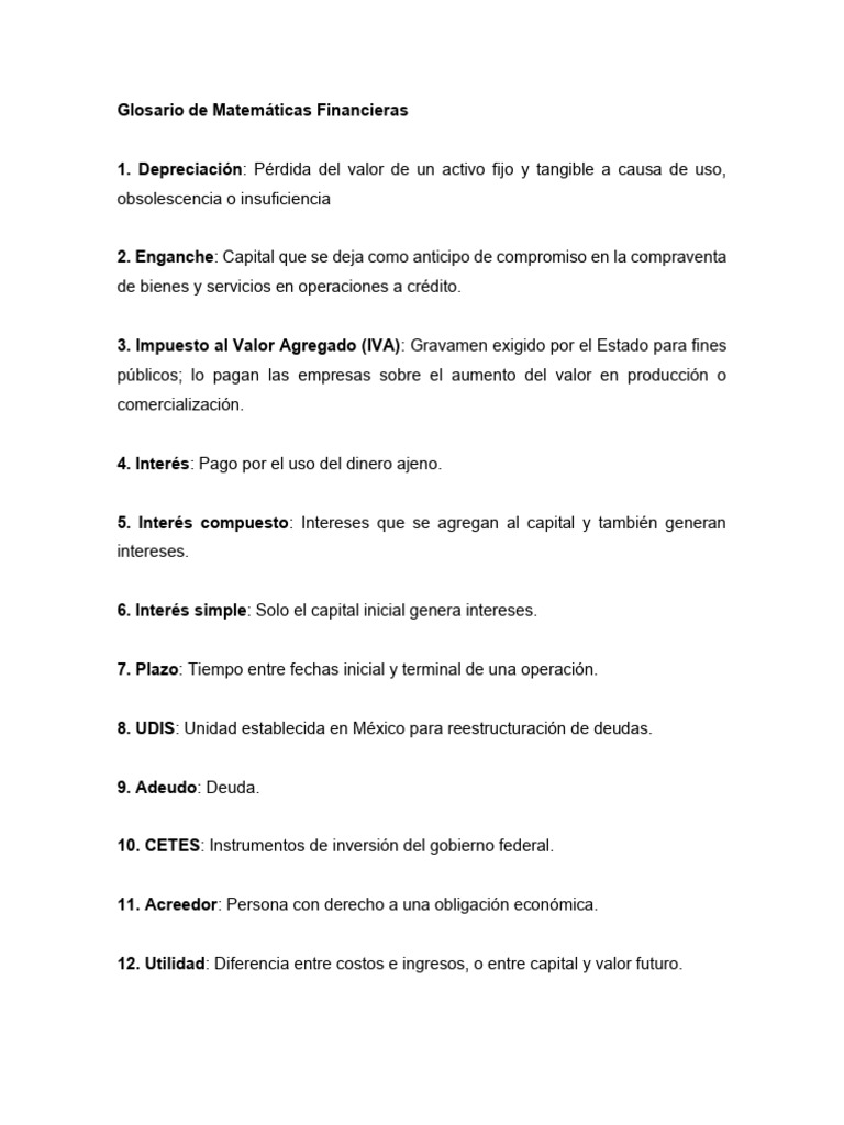 PÍA mate | PDF | Interés | Deuda
