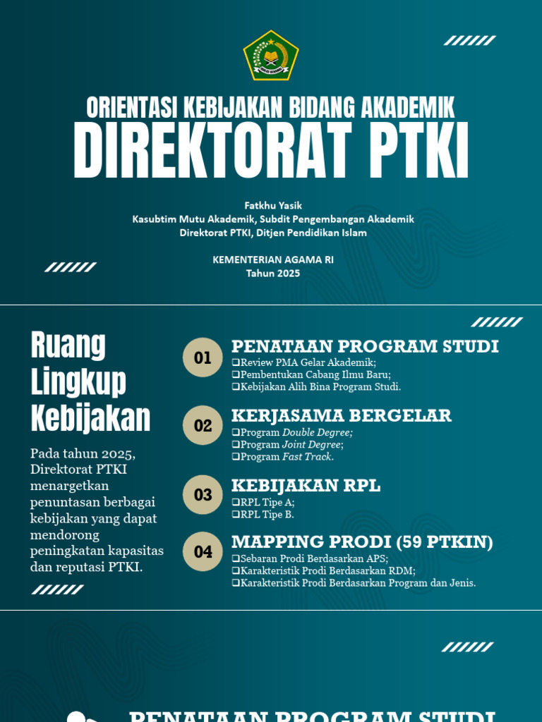 Kebijakan Akademik PTKI 2025 | PDF