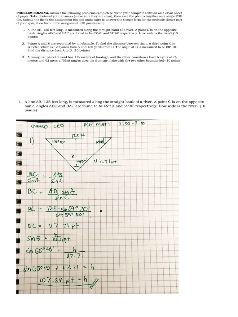 Problem - Solution | PDF