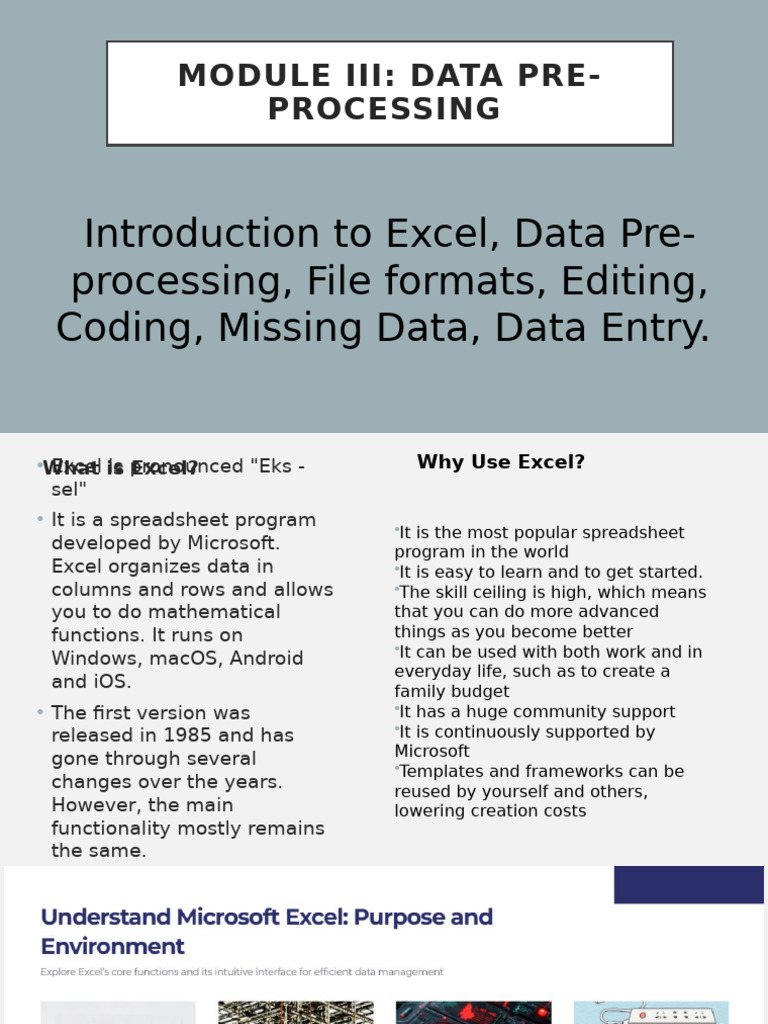 FDA Module 3 | PDF | Microsoft Excel | Computing