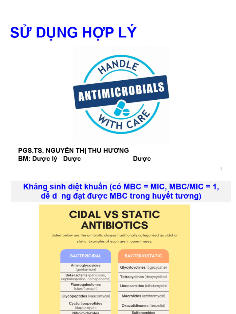 Sử Dụng Hợp Lý Kháng Sinh-SĐH | PDF