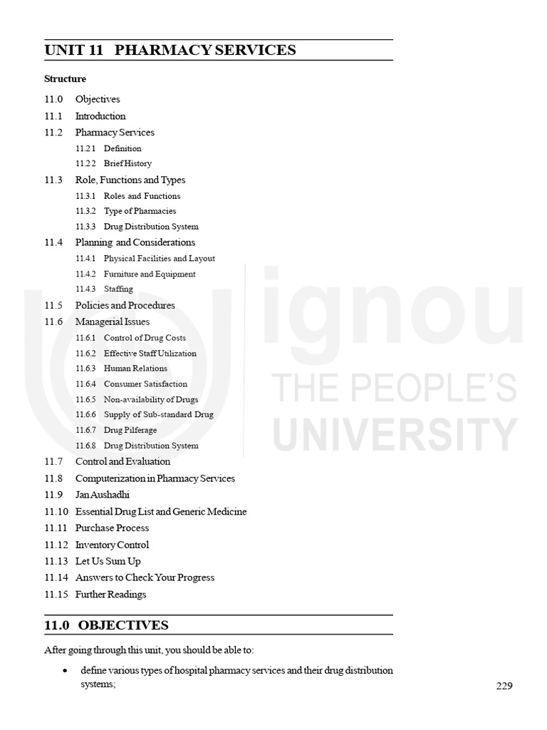 Overview of Pharmacy Services Management | PDF | Pharmacy | Pharmacist