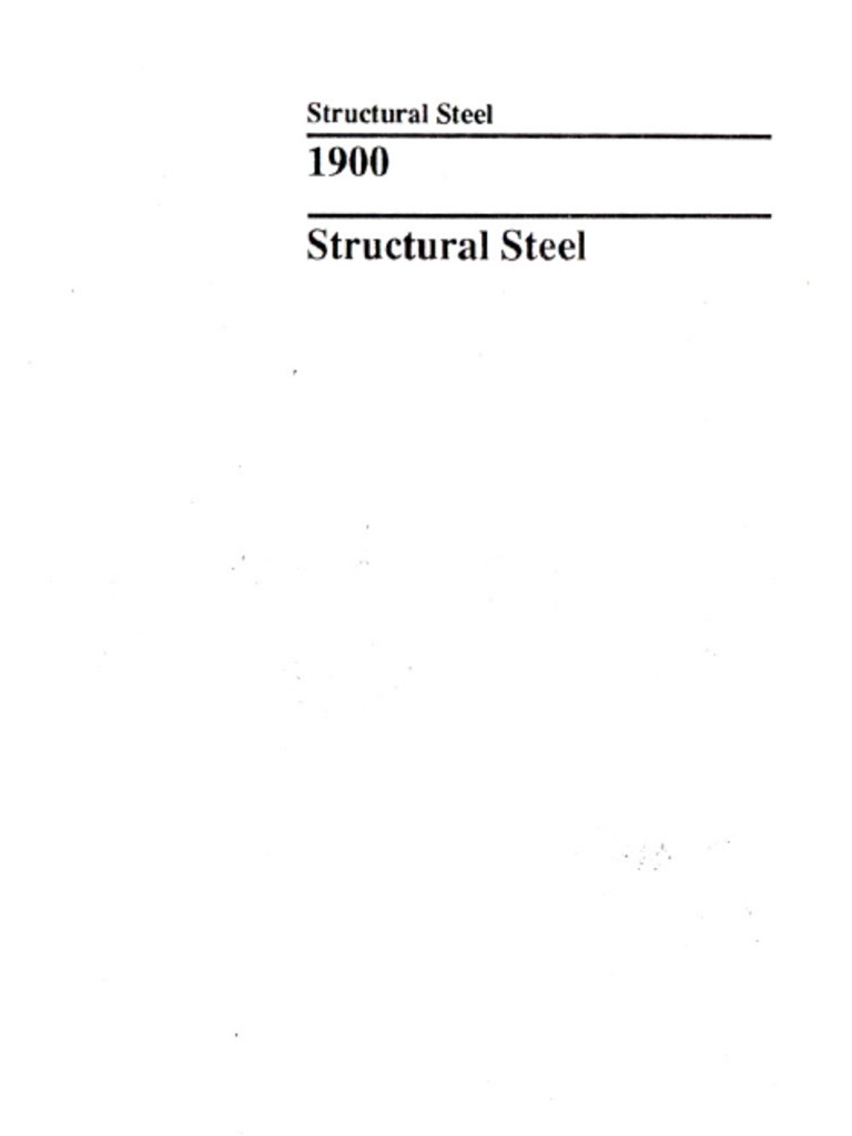 Section 1900 - Structural Steel | PDF | Welding | Construction