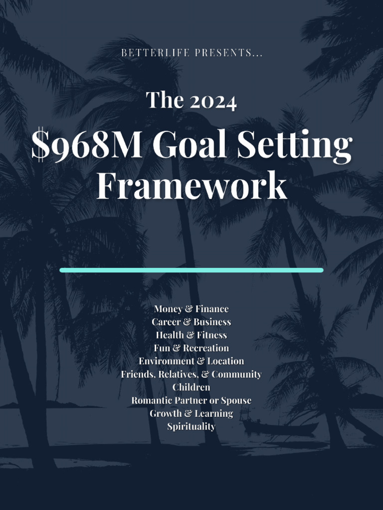 2024 Goal Setting Framework Booklet 1 | PDF | Goal | Goal Setting