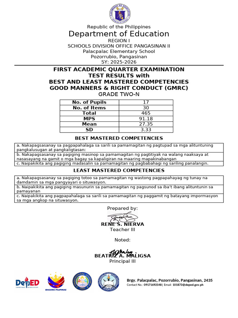 Gmrc-Grade 2-N MPS | PDF