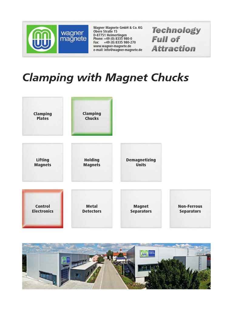 Clamping With Magnet Chucks | PDF | Grinding (Abrasive Cutting) | Screw