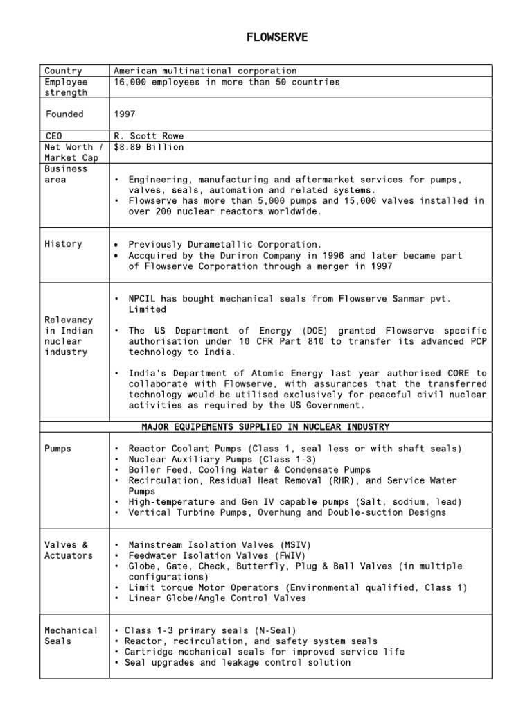 Flow Serve | PDF