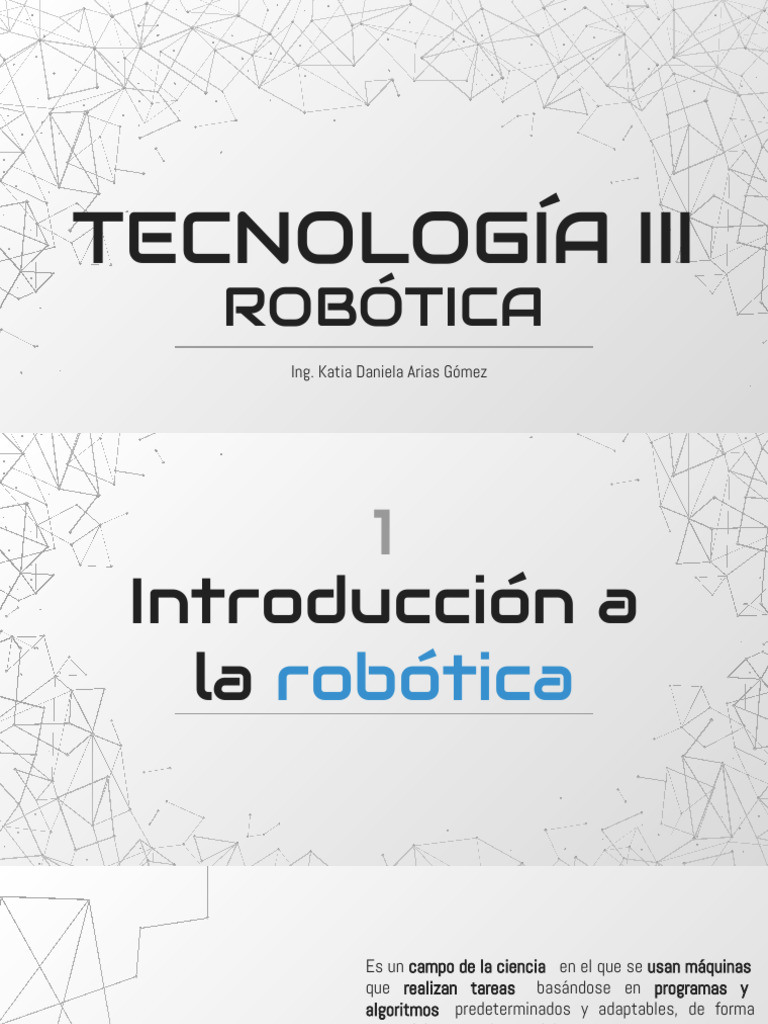 Temario 1° Parcial 3er Grado | PDF | Robótica | Algoritmos