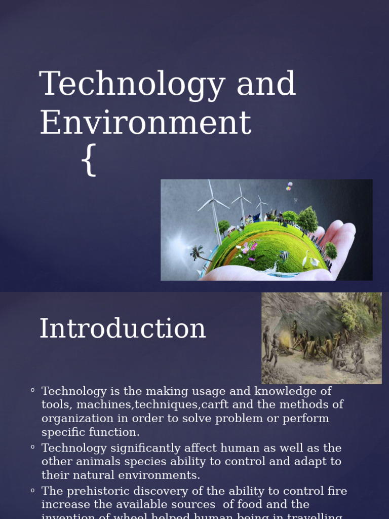 Technology and Environment | PDF | Wind Power | Biofuel