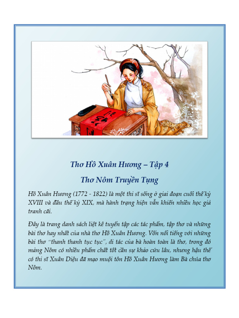 Tuyen Tap Ho Xuan Huong 4 | PDF