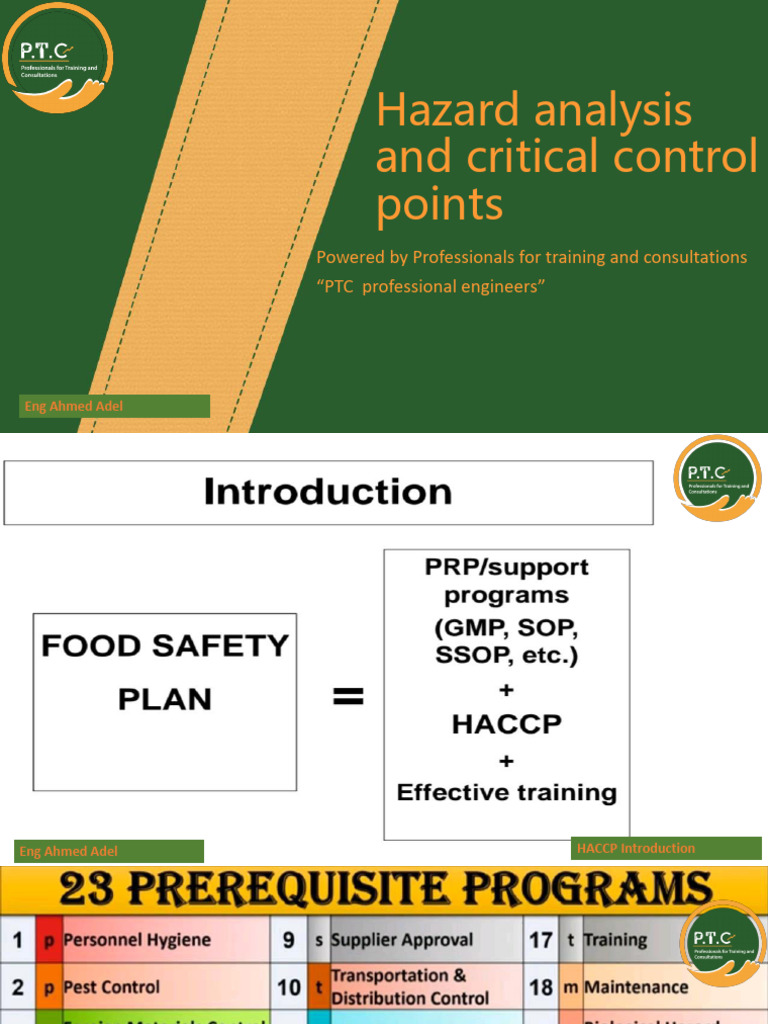 Haccp - PTC | PDF