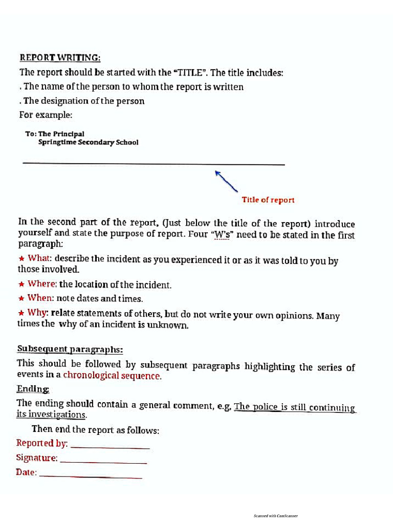 Report Writing | PDF
