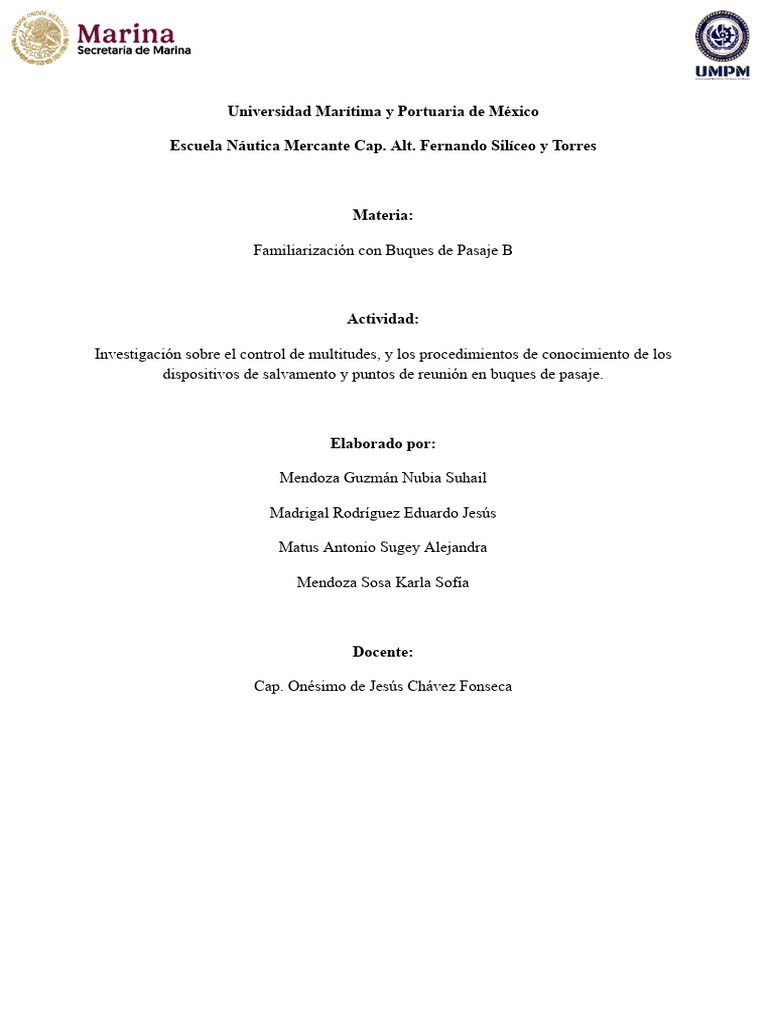 Control de Multitudes | PDF | Valores | Comportamiento