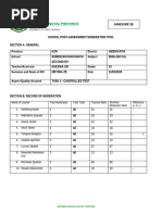 School-Based Moderation Tool Template | PDF | Teachers | Teaching