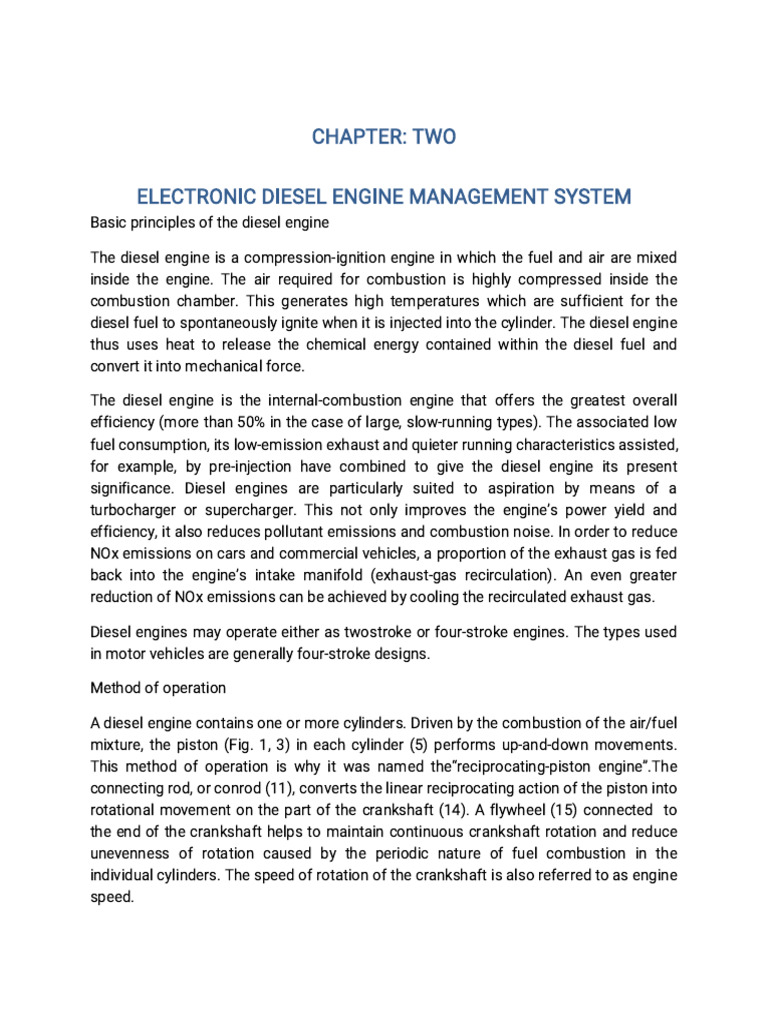 Diesel Engine Management Explained | PDF | Internal Combustion Engine ...