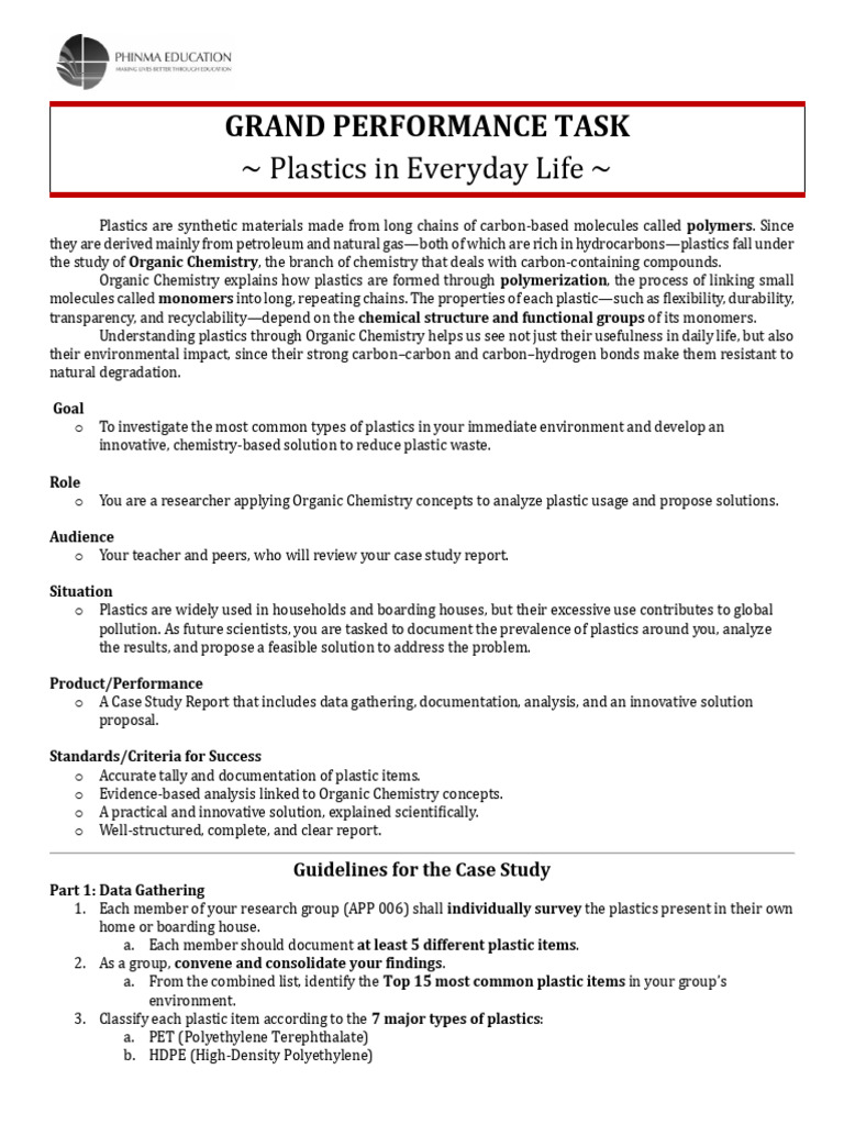 Analyzing Plastics: A Case Study Report | PDF | Plastic | Polymers