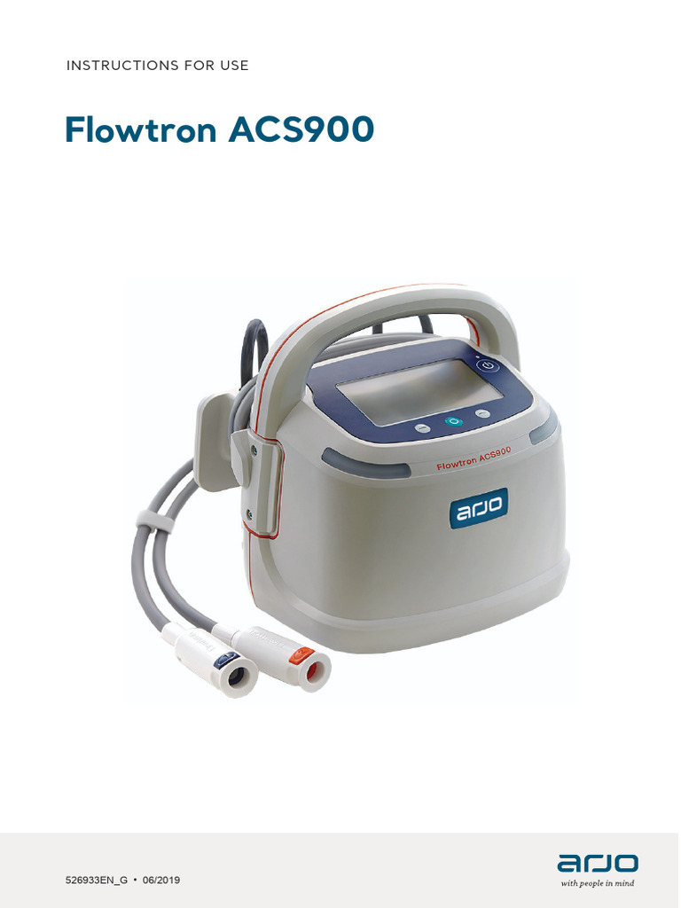 Flowtron Acs900 DVT Prophylaxis System Ifu June 2019 | PDF ...