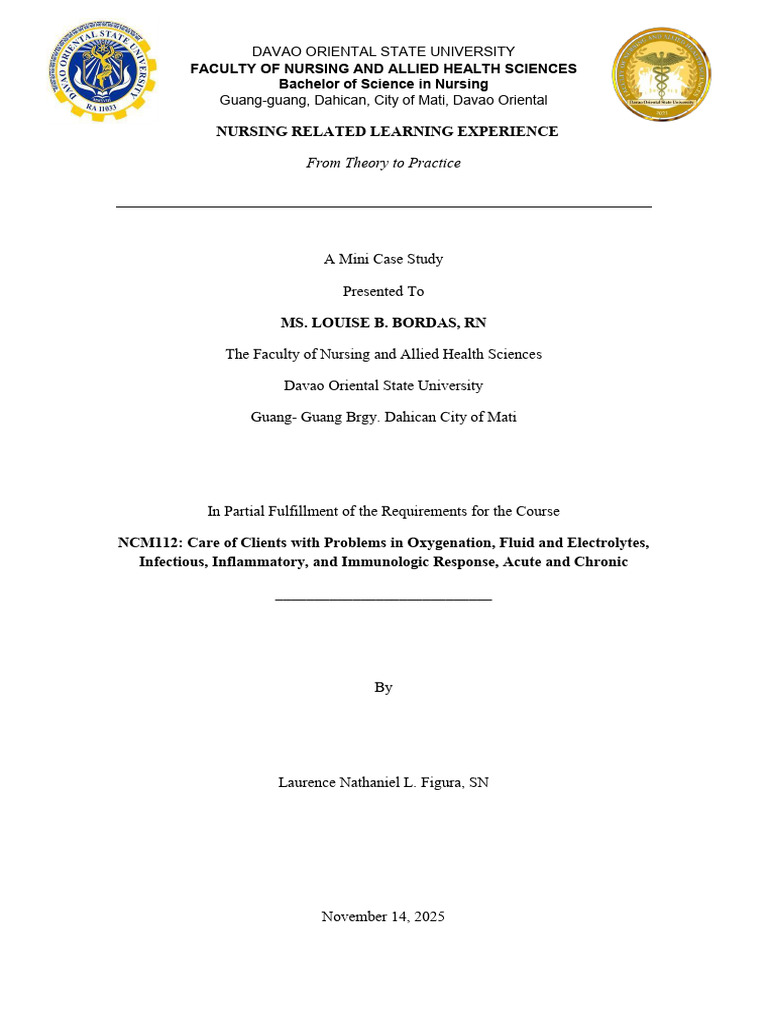 Sickle Cell Disease Case Study Analysis | PDF | Dehydration | Anemia