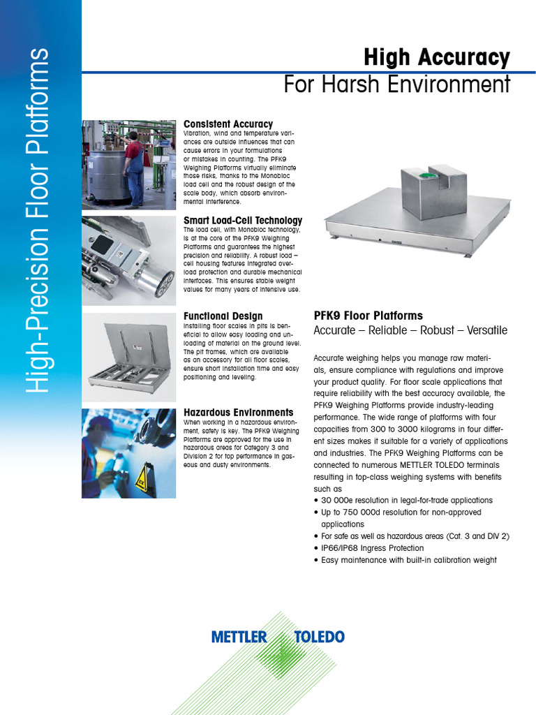 Datasheet PFK e | PDF | Weighing Scale
