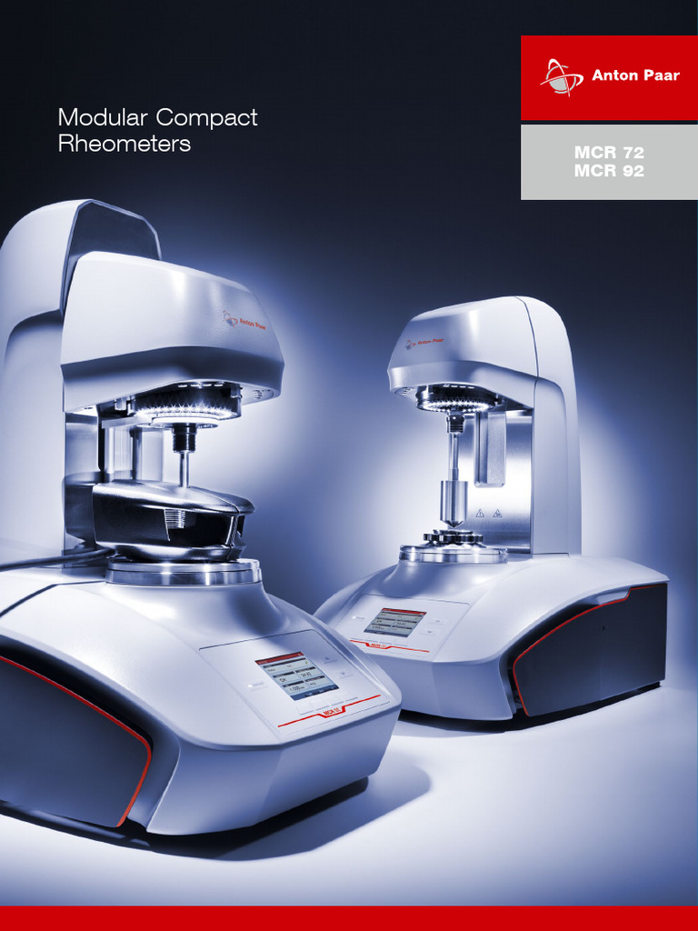 MCR 72 & 92 Rheometers Overview | PDF | Rheology | Viscosity