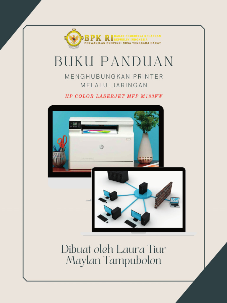 Buku Panduan Menghubungkan Printer Melalui Jaringan HP Laserjet MFP ...