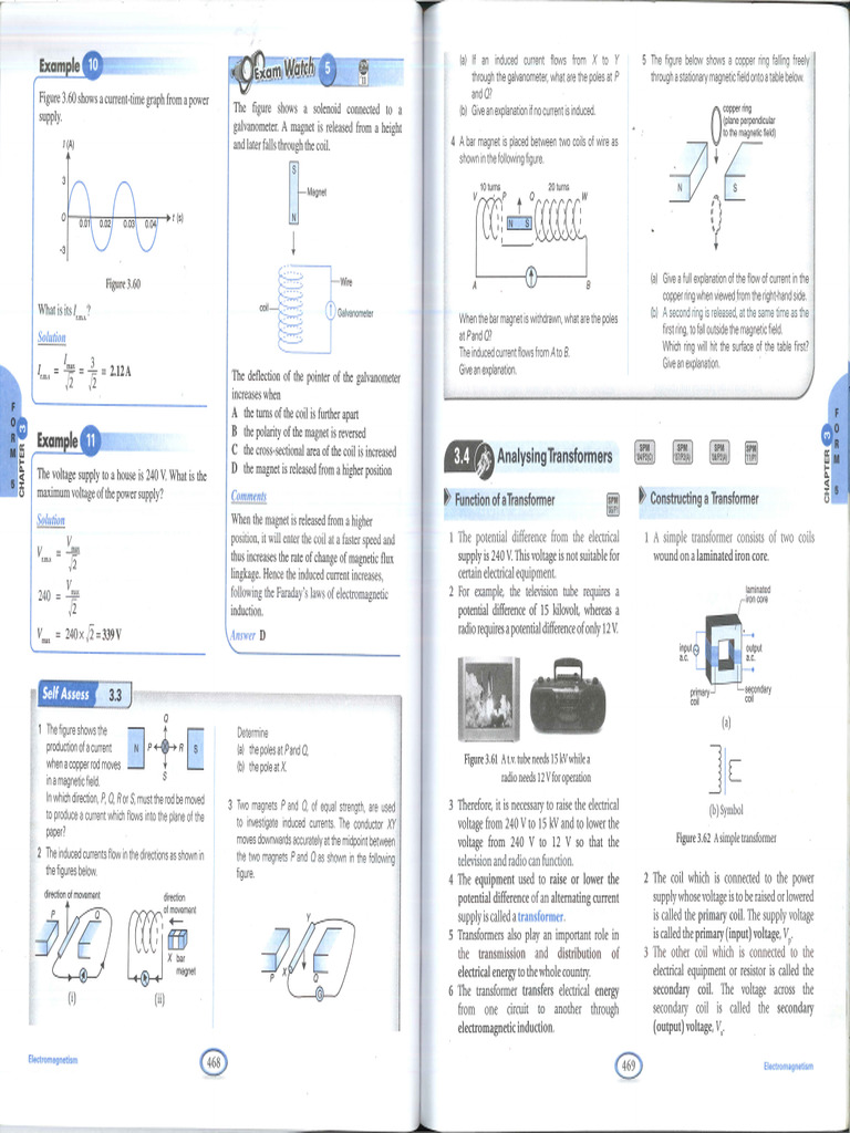 F5Physics Chap4.4 Transformer | PDF