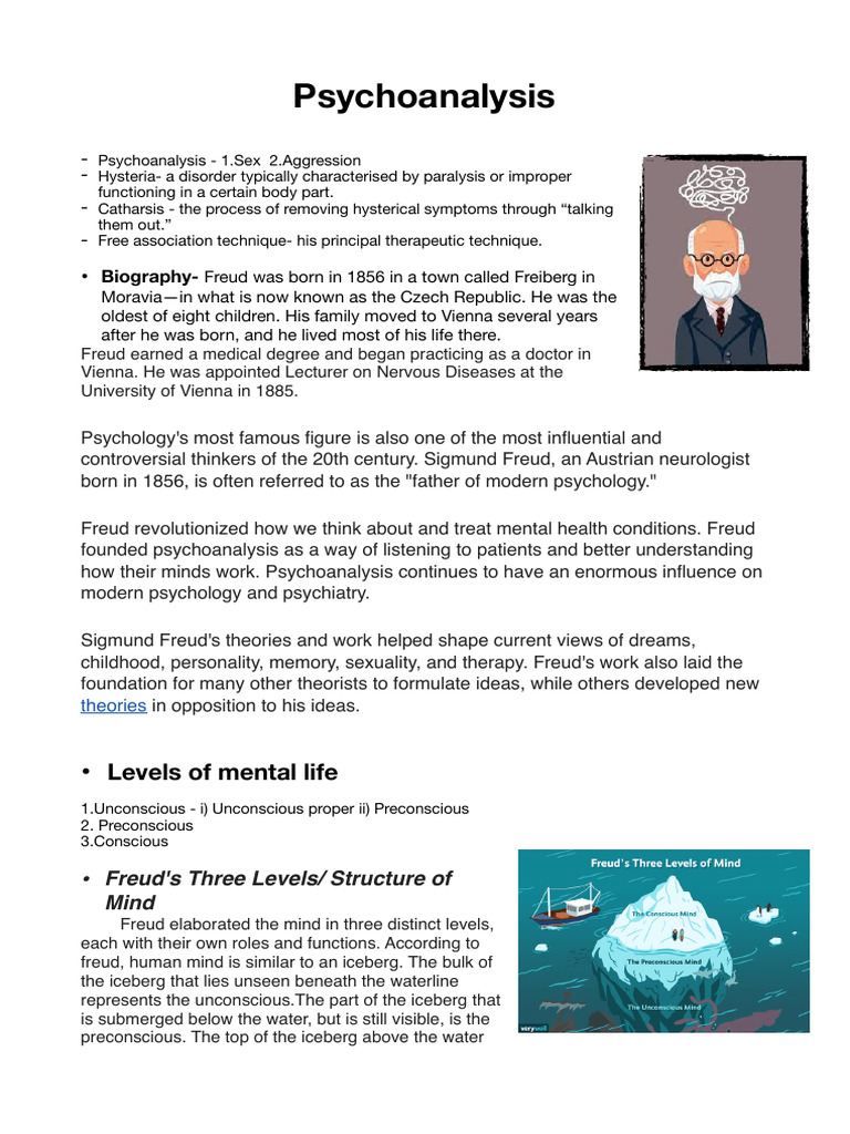 Psychoanalysis Sigmund Freud | PDF | Oedipus Complex | Psychoanalysis