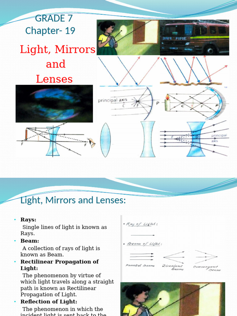 Grade 7 Light | PDF | Mirror | Reflection (Physics)