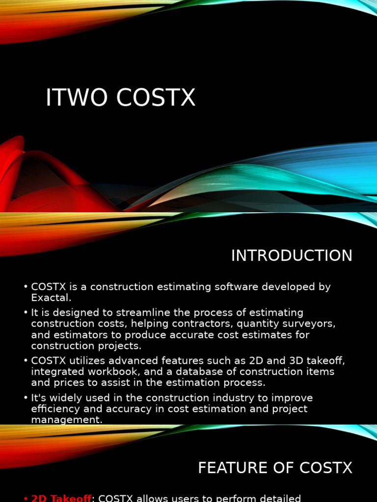COSTX Construction Estimating Software | PDF | Building Information ...