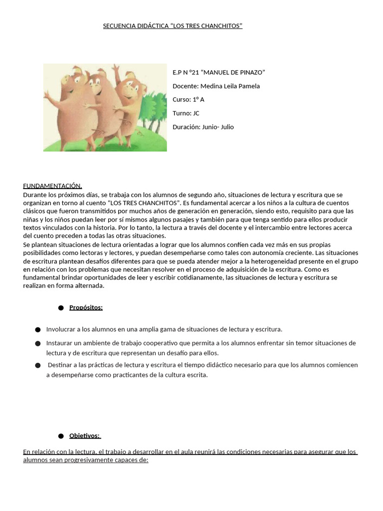Los Tres Cerditos | PDF | Cuentos | Escritores